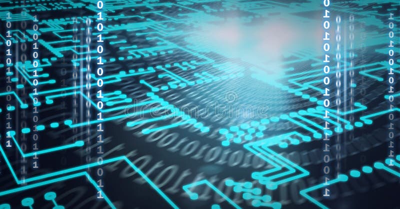 Binary processor stock illustration. Illustration of abstract - 20159637