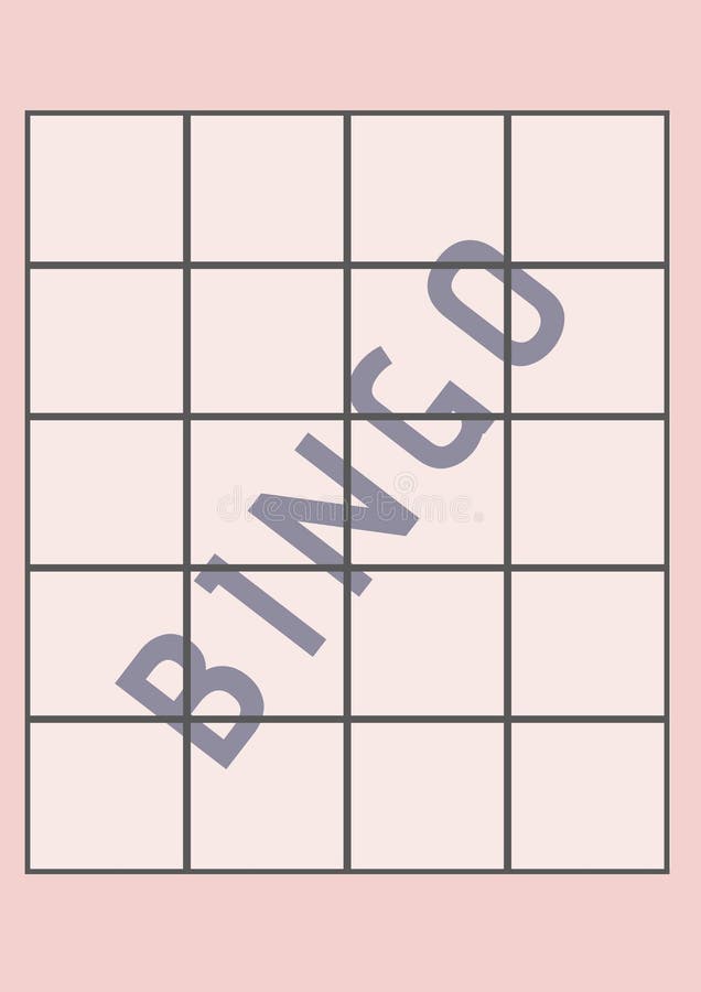 Composition Of Bingo Text With Score Chart On Pink Background Stock ...