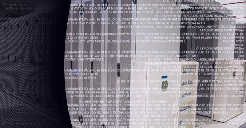 Composition of Black Copy Space, with Text Data Processing Over ...