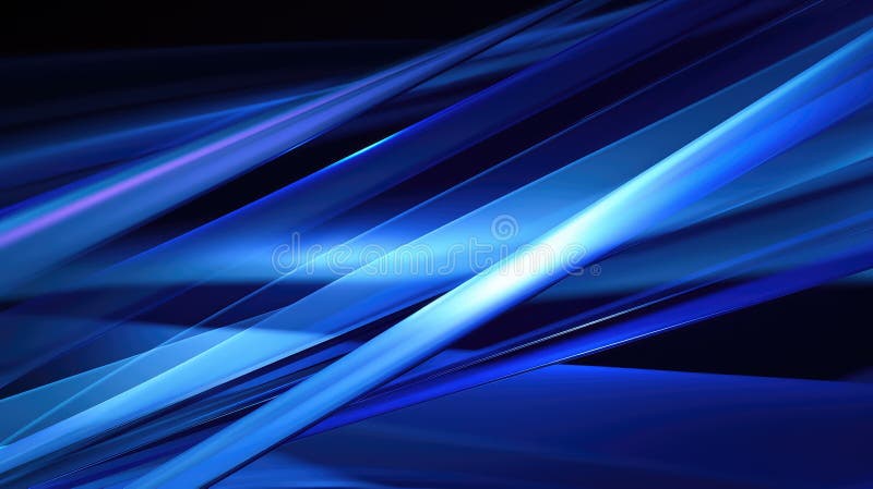 Composition Blue Abstract Lines Stock Illustration - Illustration of ...