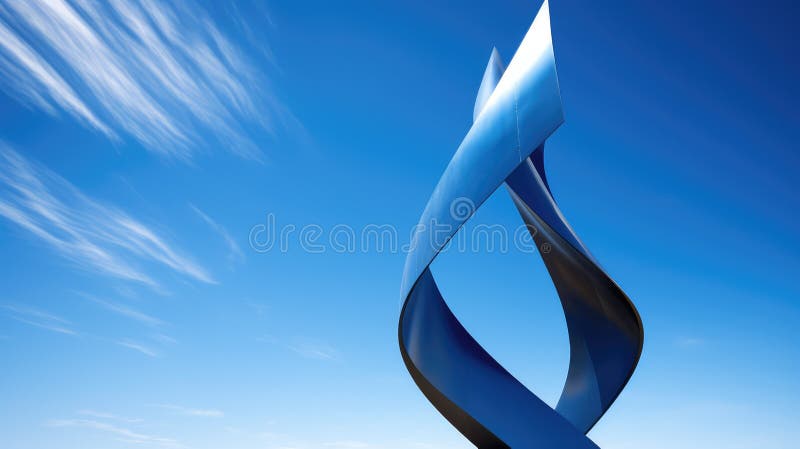 Composition blue linear stock illustration. Illustration of generated ...