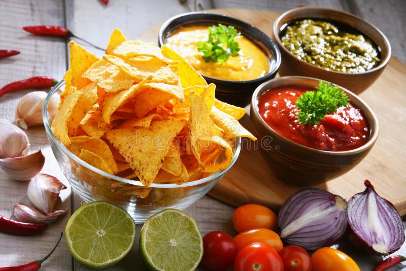 Composition with Bowl of Potato Chips Stock Photo - Image of chips ...