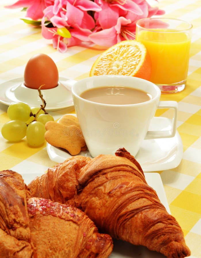 Composition with Breakfast on the Table Stock Image - Image of ...