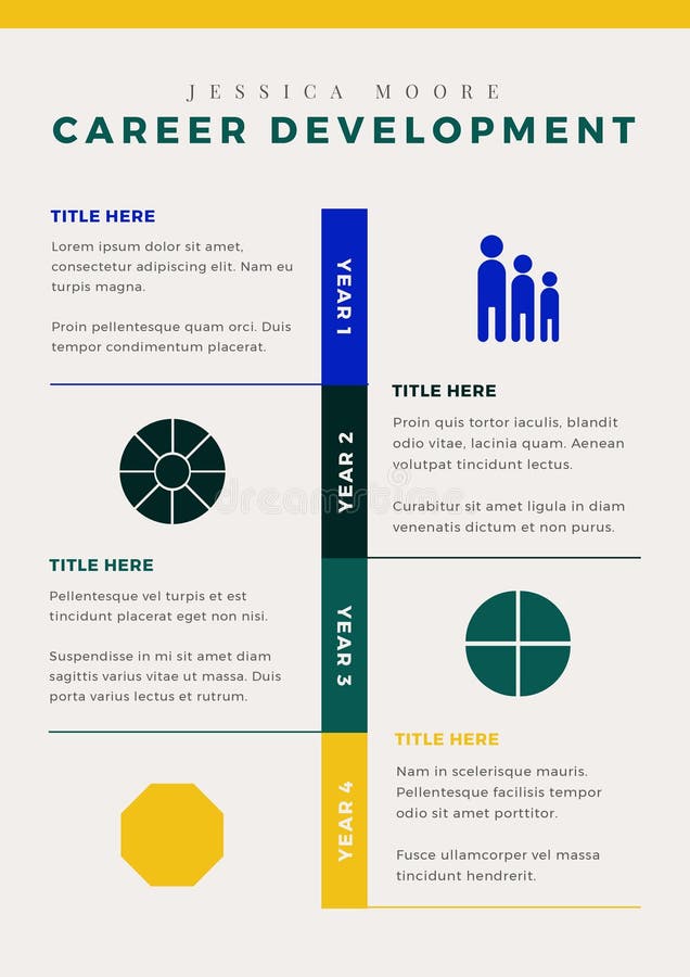 Composition of Business Plan Over Business Icons Stock Illustration ...