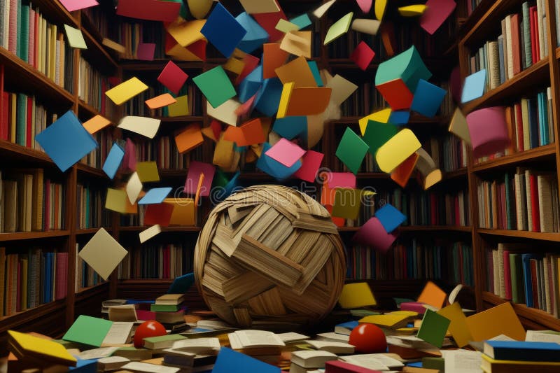 Composition Center Features a Colorful Ball of Various Geometric Shapes ...