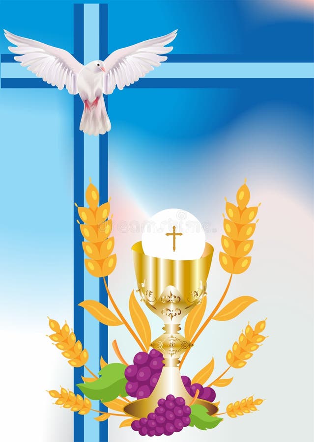 First Holy Communion, stock illustration. Illustration of communion ...