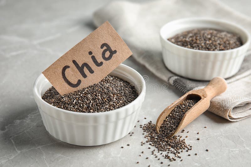 Composition with Chia Seeds on Stock Image - Image of chia, health ...