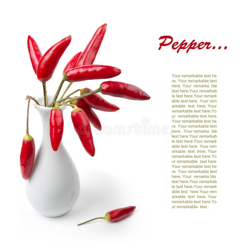 The Composition of Chili and Vases, Stock Photo - Image of bouquet ...