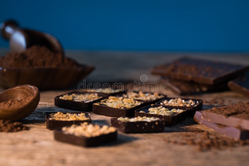 Composition of Chocolate Made at Home Stock Image - Image of recipe ...