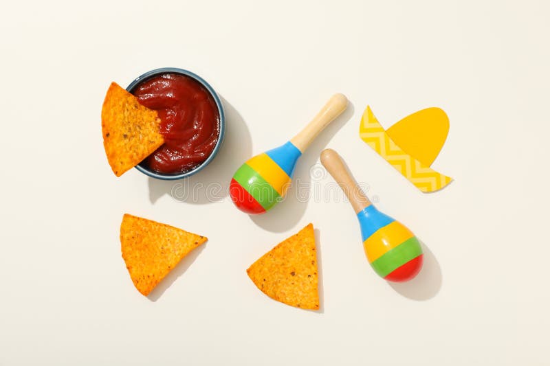 Composition for Cinco De Mayo Concept, Top View Stock Photo - Image of ...