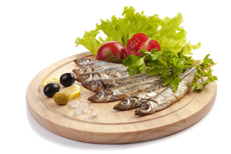 A Composition with Clupea Herring Stock Image - Image of dill, tablet ...