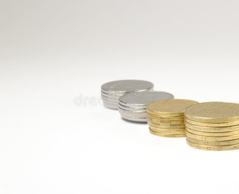 Composition of the coins stock image. Image of color - 80860443