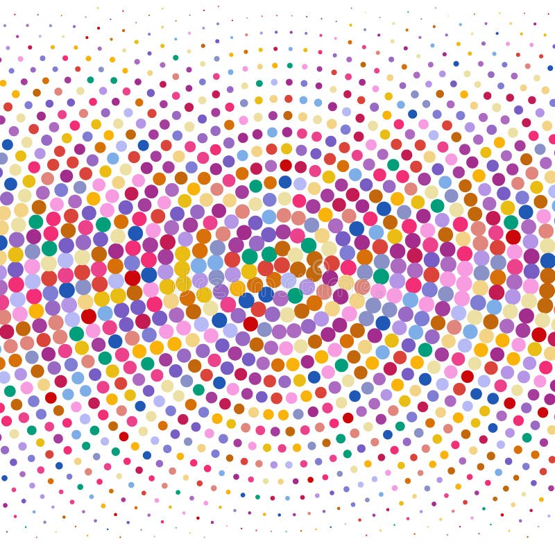 The Background of Different Colored Dots of Variable Sizes, Located of ...