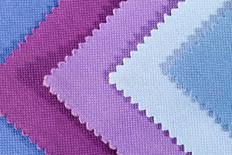 Composition of Colored Stripes of Serrated Cotton Fabric Stock Photo ...