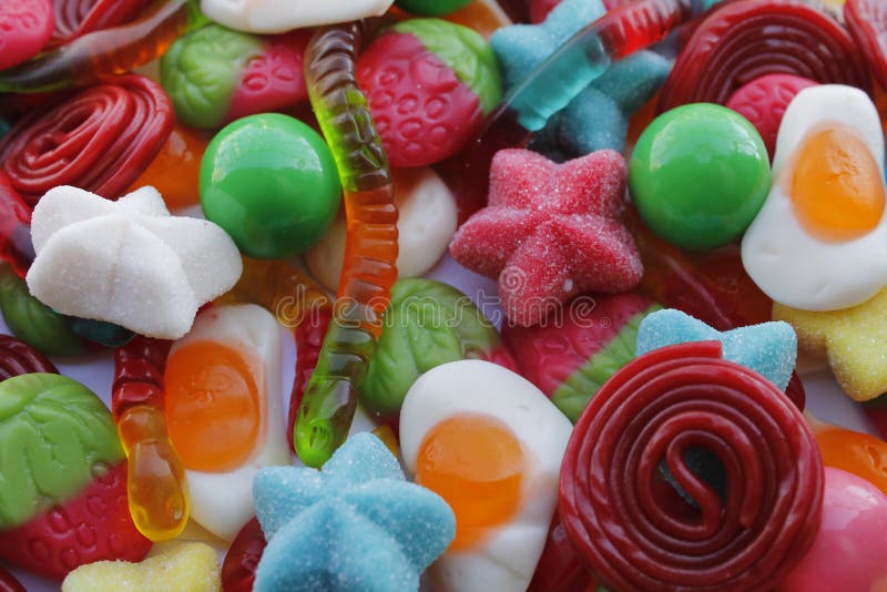Composition of Colored Sweets Stock Image - Image of snakes, lots: 47039565