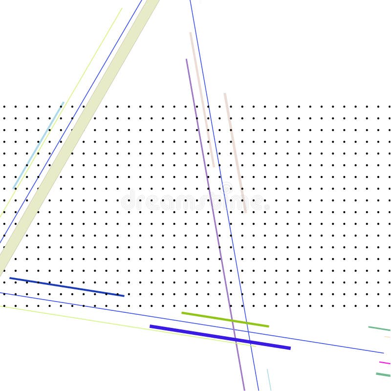 Composition with Colored Triangle and Points Stock Vector ...