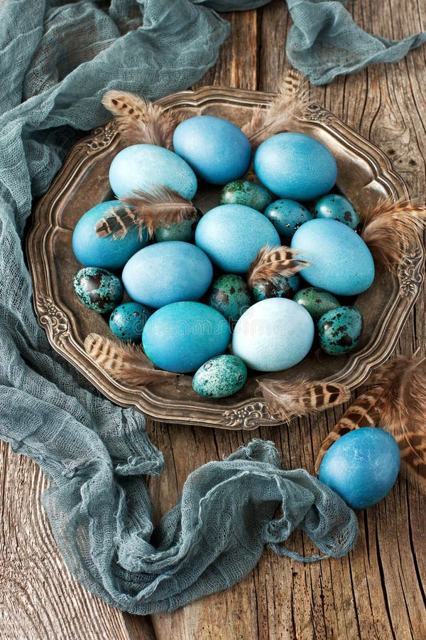 Easter Still Life with Colorfull Eggs Stock Photo - Image of season ...