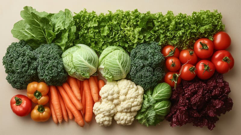 Composition Colorfull Vegetables Stock Illustration - Illustration of ...