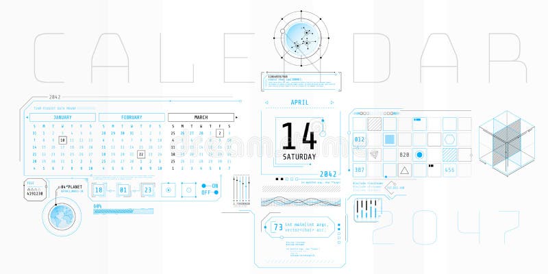 Calendar High Tech Stock Illustrations – 170 Calendar High Tech Stock ...