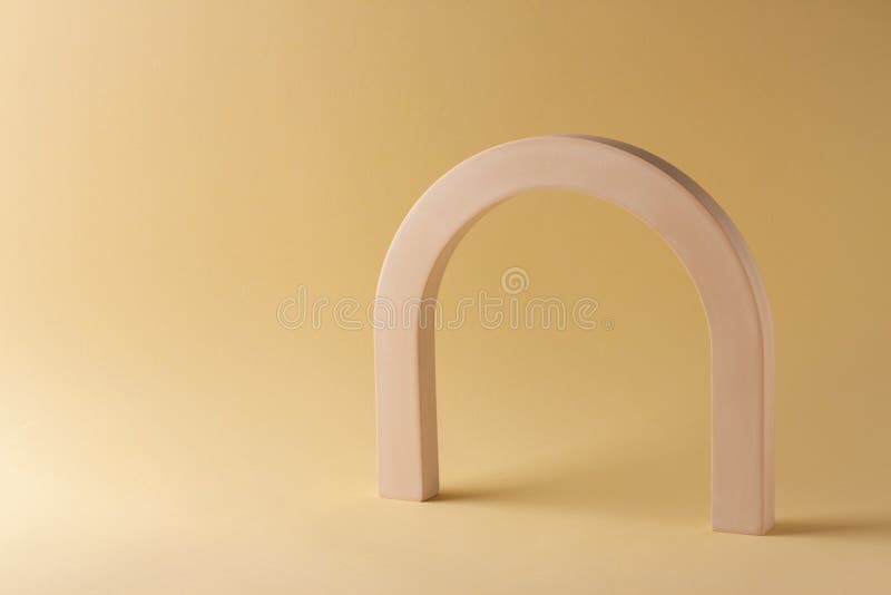 Composition with Concrete Arches in the Style of Minimalism on a ...