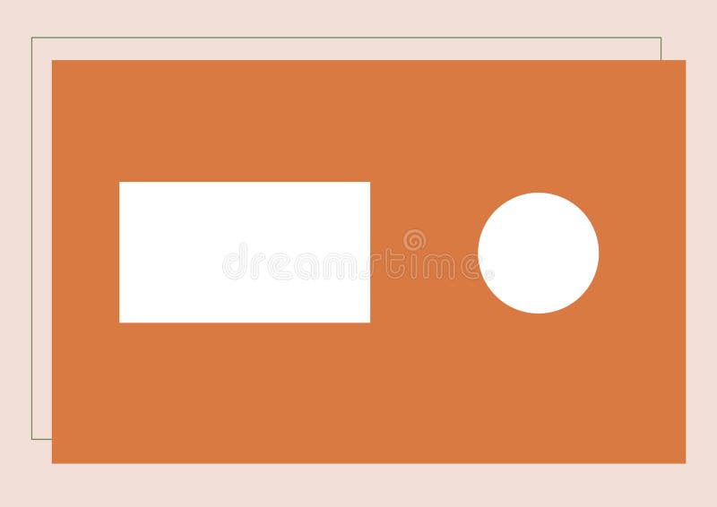 Composition of Dark Orange Rectangle with Circle and Rectangle Copy ...
