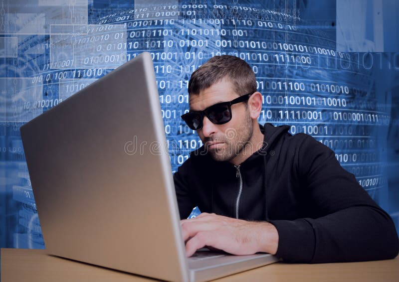 Man Wearing Sunglasses Hacking Laptop Stock Photos - Free & Royalty-Free Stock Photos from ...