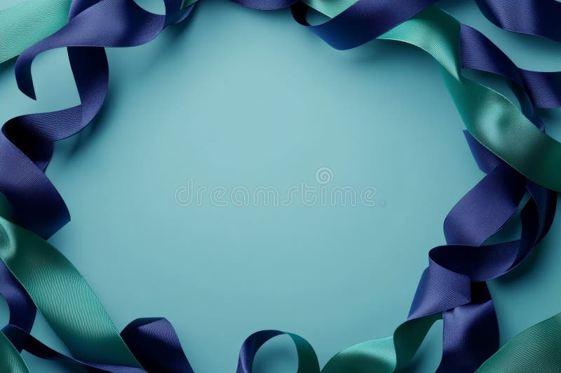 Composition of Decorative Illustrations, Virtual Paper Frame Background ...