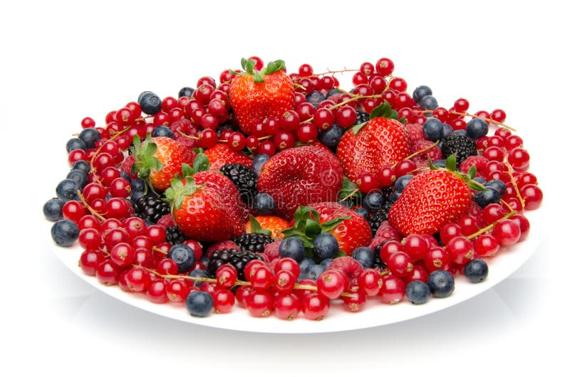 Composition Des Fruits Frais Rouges Et Noirs Image stock - Image of ...