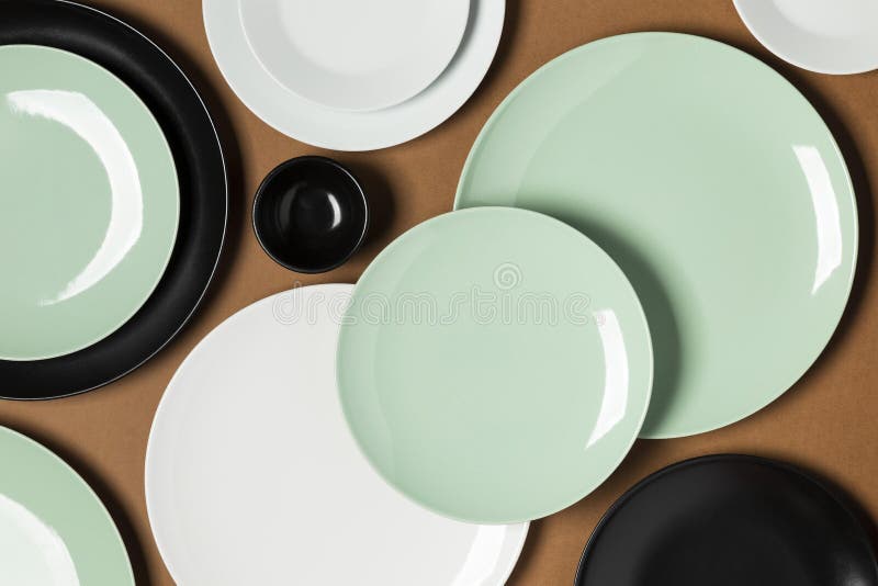 Composition Different Colored Plates. High Quality Photo Stock Image ...