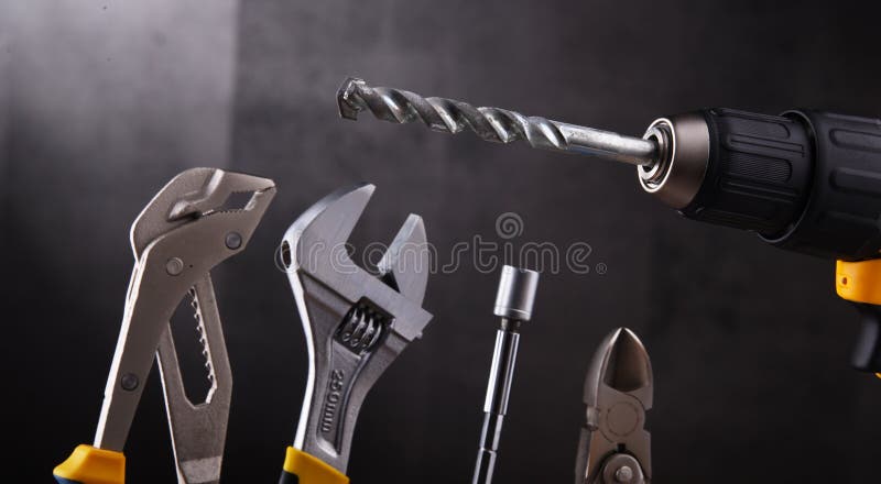 Different Kinds of Hardware Tools Stock Image - Image of hammer ...