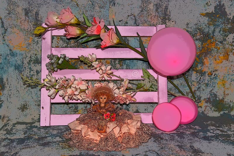 Composition of Different Subjects for Background , Illustration Stock ...