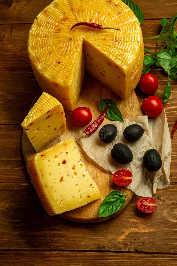 Composition of Different Types of Sliced Cheese: Hard, Mature, Cheese ...