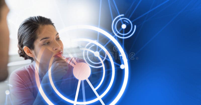 Composition of Diverse Business Team in Meeting Over Interface with ...