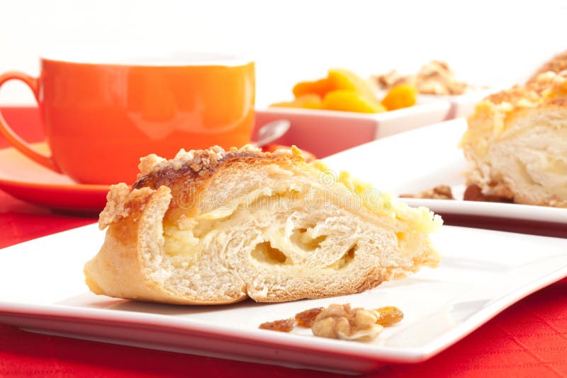 Dough with Coffee and Sweetmeats Stock Photo - Image of patty, filling ...