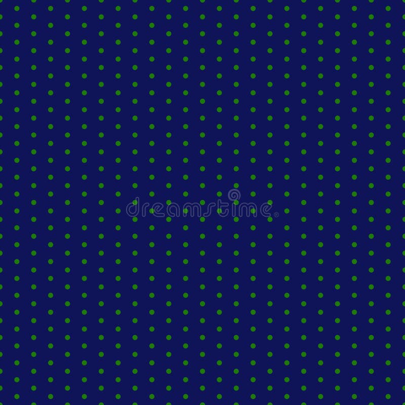 Green and Navy Polka Dots Seamless Pattern Stock Vector - Illustration ...