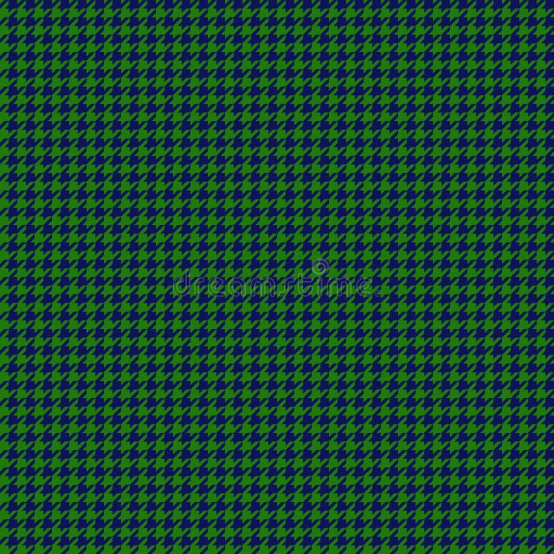 Green and Navy Houndstooth Seamless Pattern Stock Vector - Illustration ...