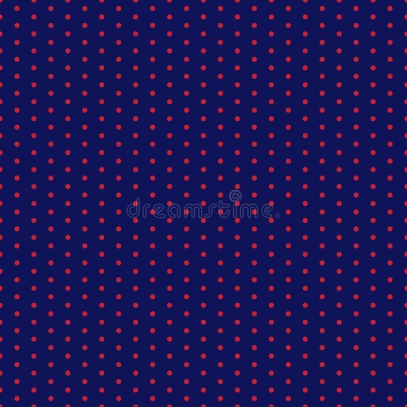 Red and Navy Polka Dots Seamless Pattern Stock Vector - Illustration of ...