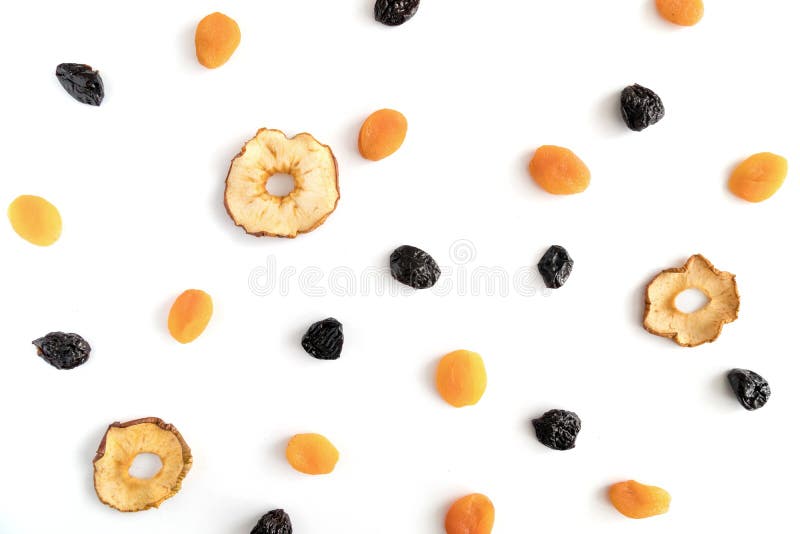 Composition of Dried Fruit Pattern. Stock Photo - Image of natural ...