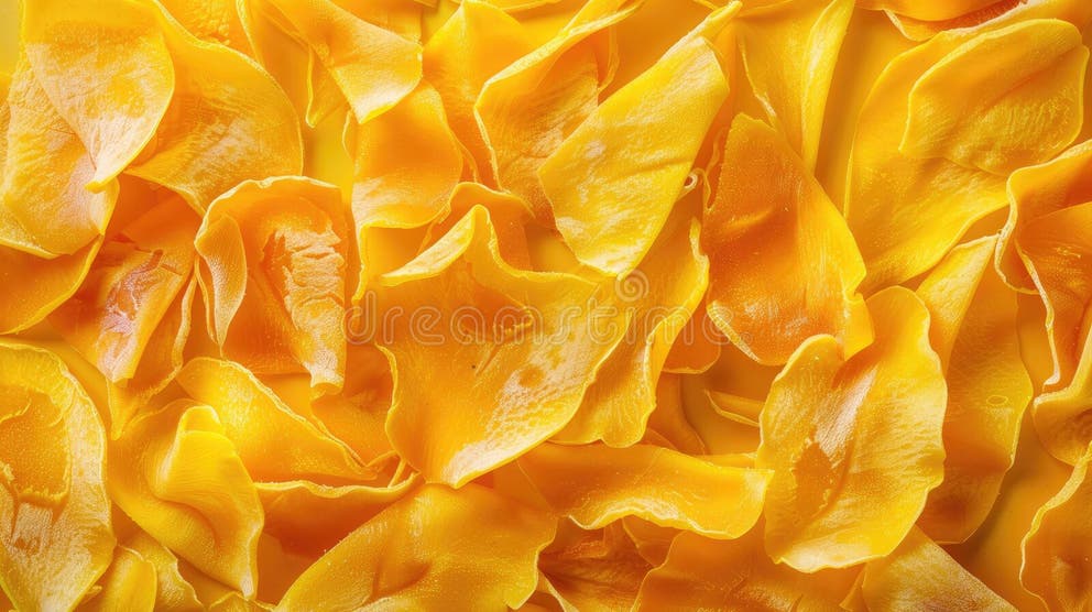 Composition of Dry Mango Slices Stock Illustration - Illustration of ...
