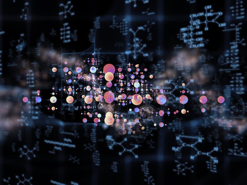 Composition en microcosme illustration stock. Illustration du ...