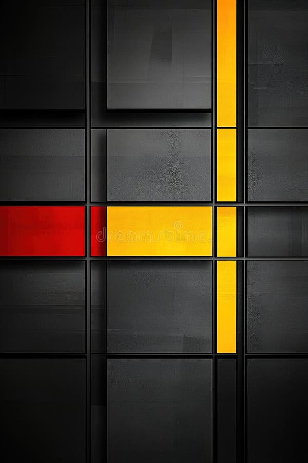 Modern Minimalist Grid Composition Bold Color Accents Stock Photos ...
