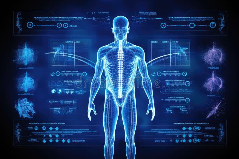 Person on a Computer Screen Displaying Real-time Data and Visuals ...