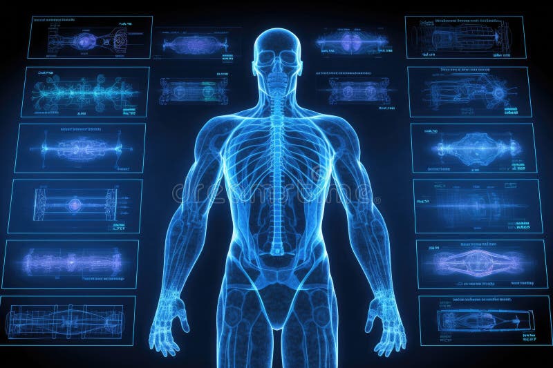 Person on a Computer Screen Displaying Real-time Data and Visuals ...