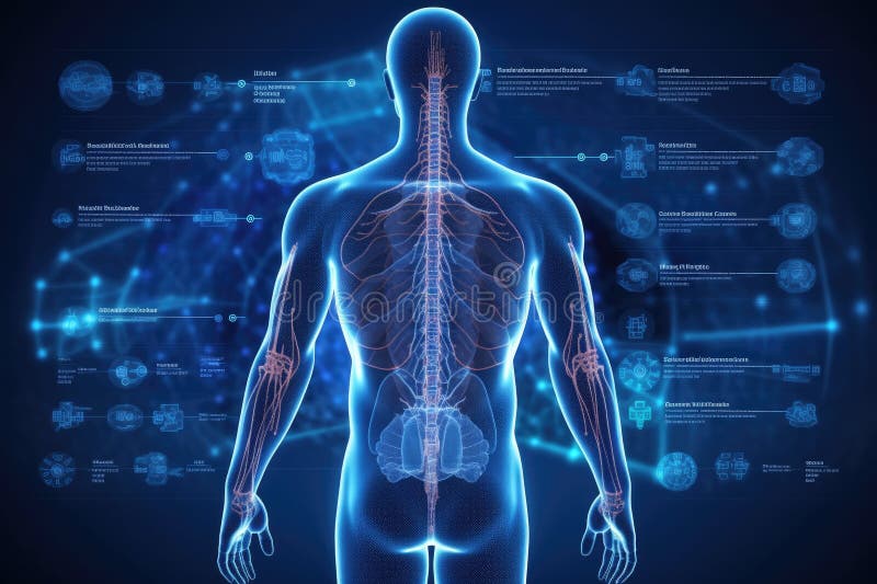 Person on a Computer Screen Displaying Real-time Data and Visuals ...