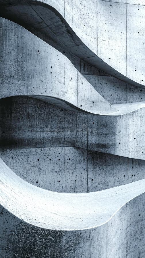 This Composition Features a Textured Concrete Surface with Flowing ...