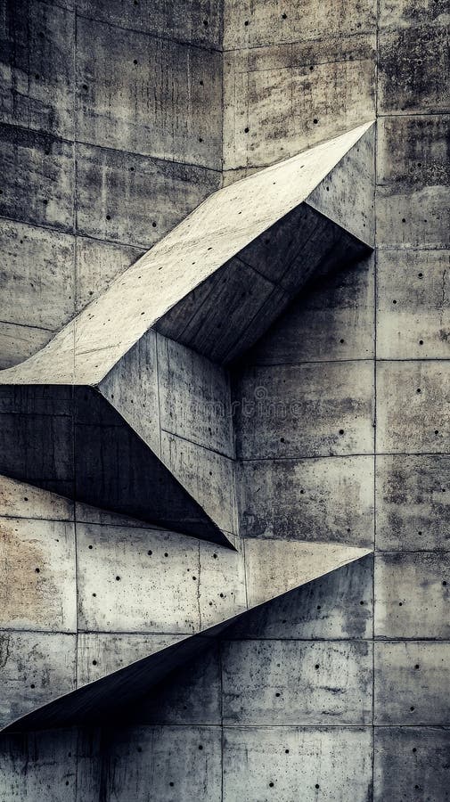 This Composition Features a Textured Concrete Surface that Showcases ...