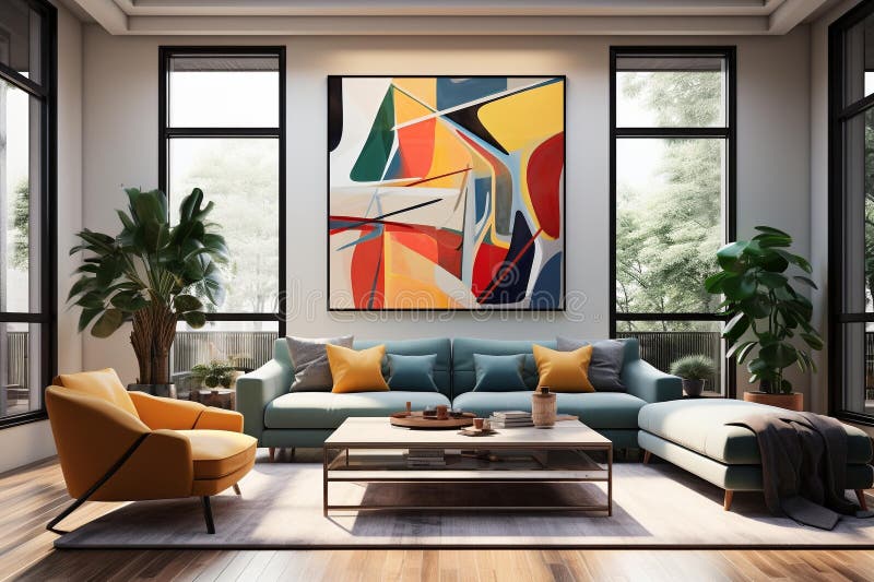 A Composition Featuring Multiple Layers of Abstraction that Create ...