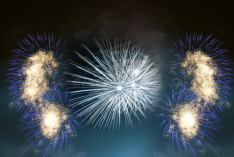Composition of fireworks stock image. Image of flash - 16728579