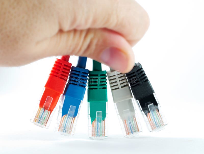 Lan connectors stock photo. Image of technology, email - 29755226
