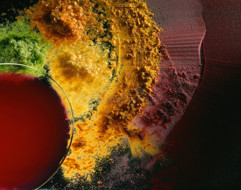 Composition of Food Coloring Powders Stock Image - Image of design ...